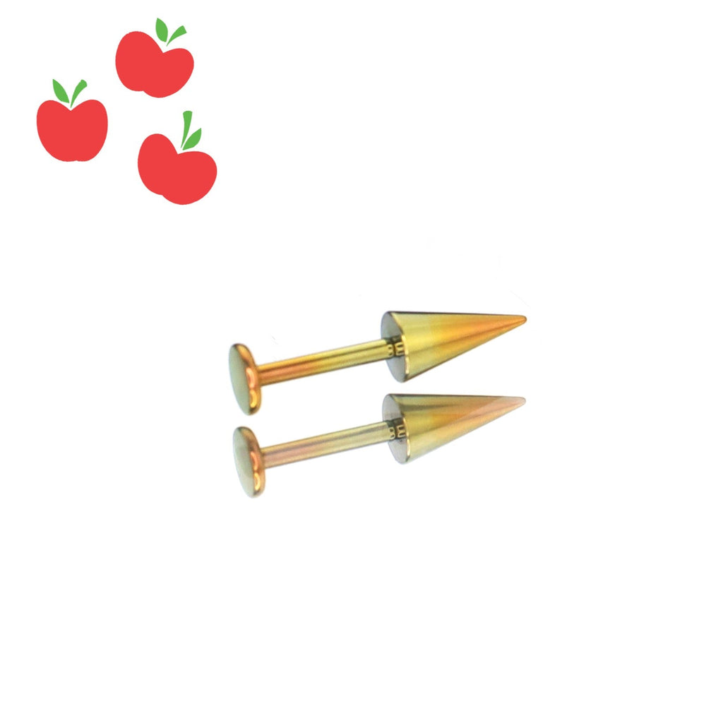MLP Titanium Zirconia Devil Spike Stud - Ear & Lip – CRUXJEWELRY