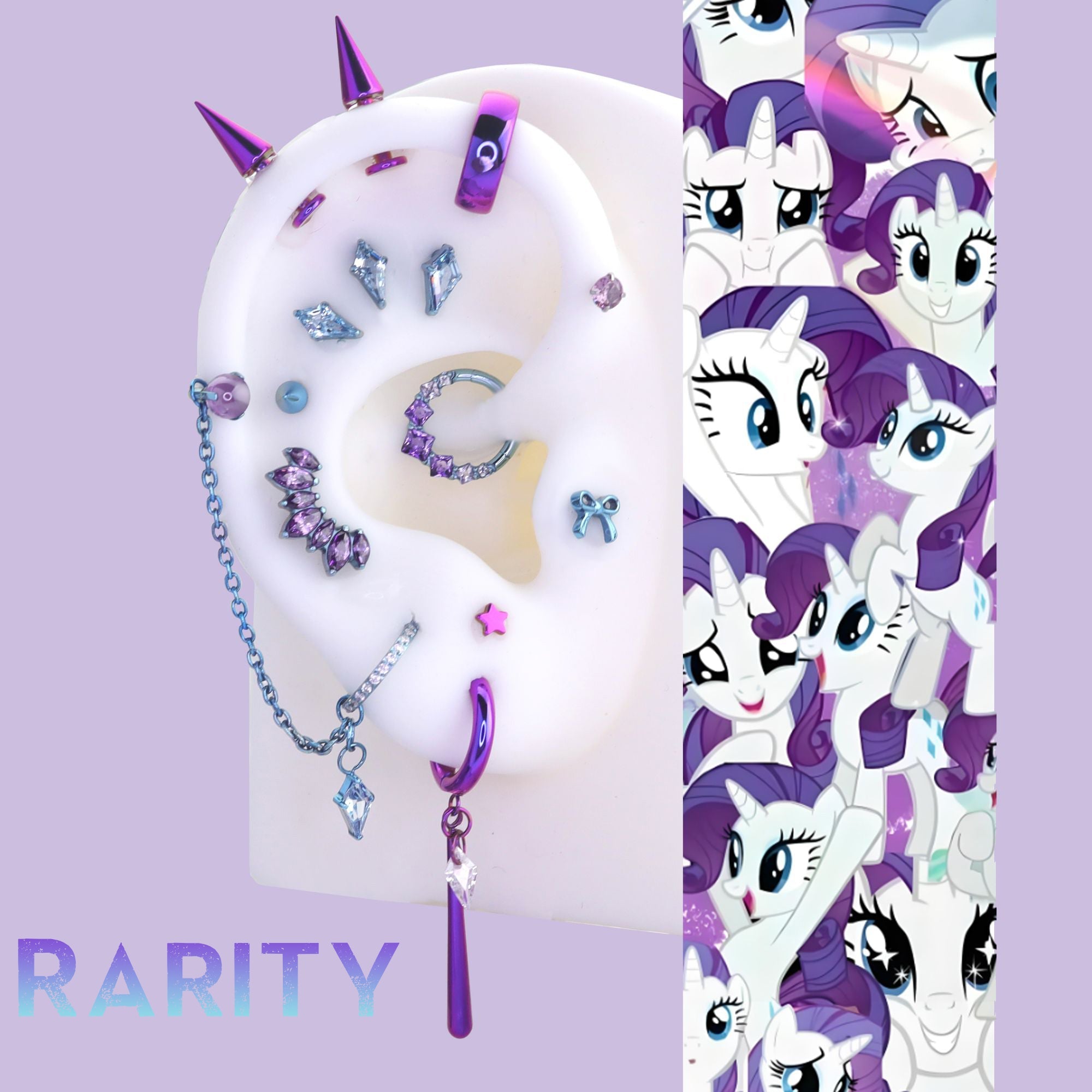 MLP Rarity Series Ear Accessories Set – CruxJewelry